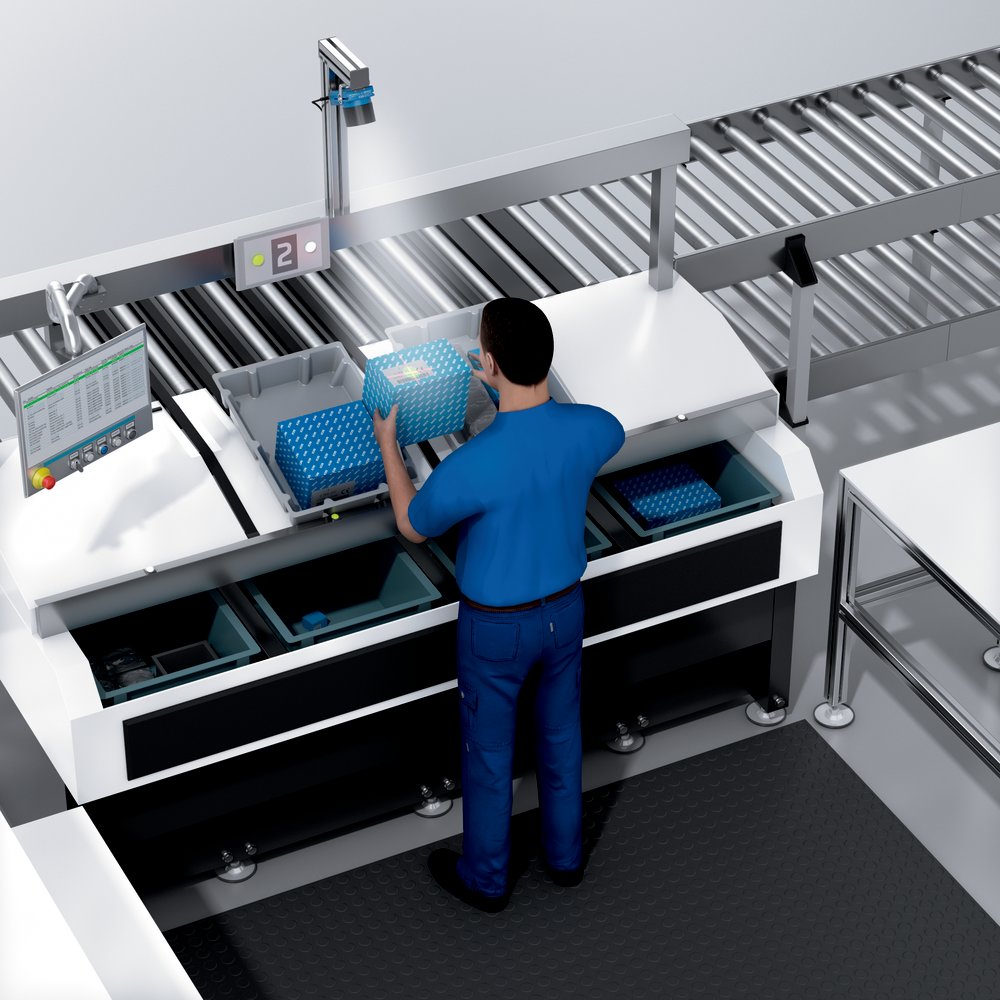 Barcode reading at picking stations