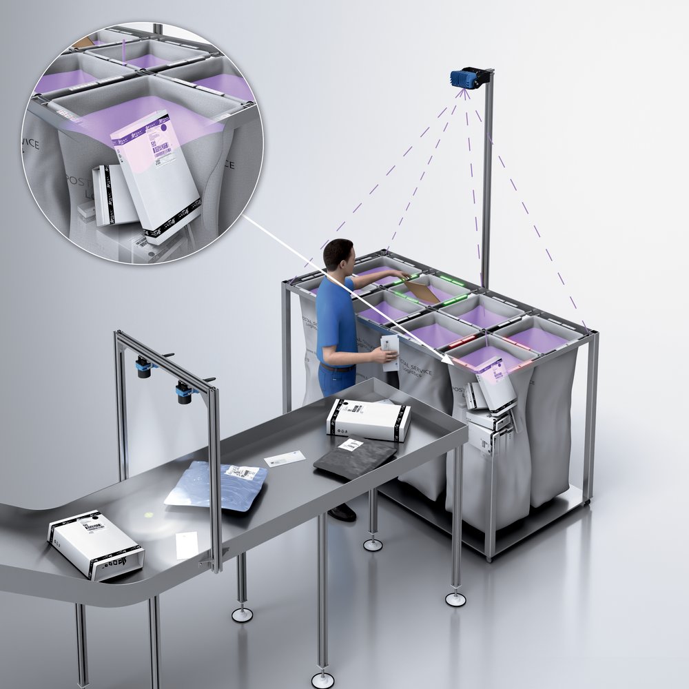 Sort-by-light: Visual sorting aid with insertion monitoring